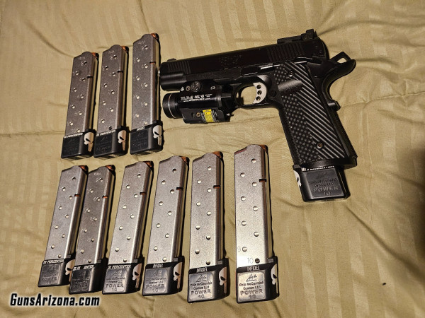 SA TRP OPERATOR .45 ACP WITH 10 10 RD MAGS & STREAMLIGHT LASER AND ...
