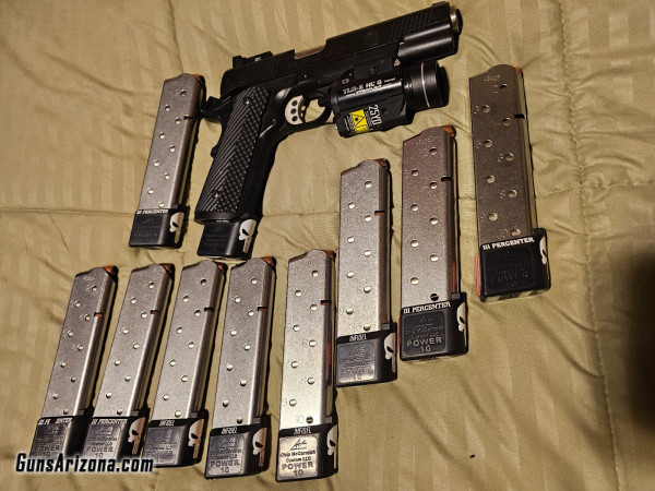 SA TRP OPERATOR .45 ACP WITH 10 10 RD MAGS & STREAMLIGHT LASER AND ...
