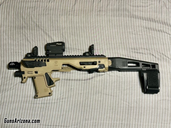 Micro Roni gen 4x stabilizer brace for Glock 17 19 pistols | Firearms ...