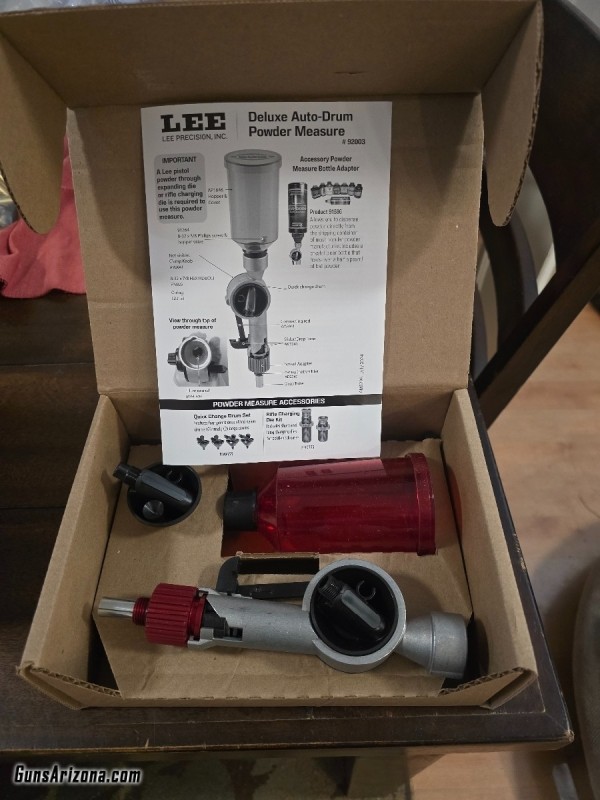 Lee Deluxe Auto-Drum Powder Measure, brand new, never used, in factory ...