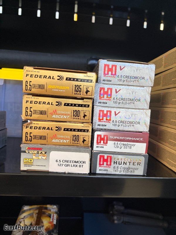 Ammo 242, 6.5prc, 6.5cm, 270win | Ammunition | Apache Junction | Guns ...